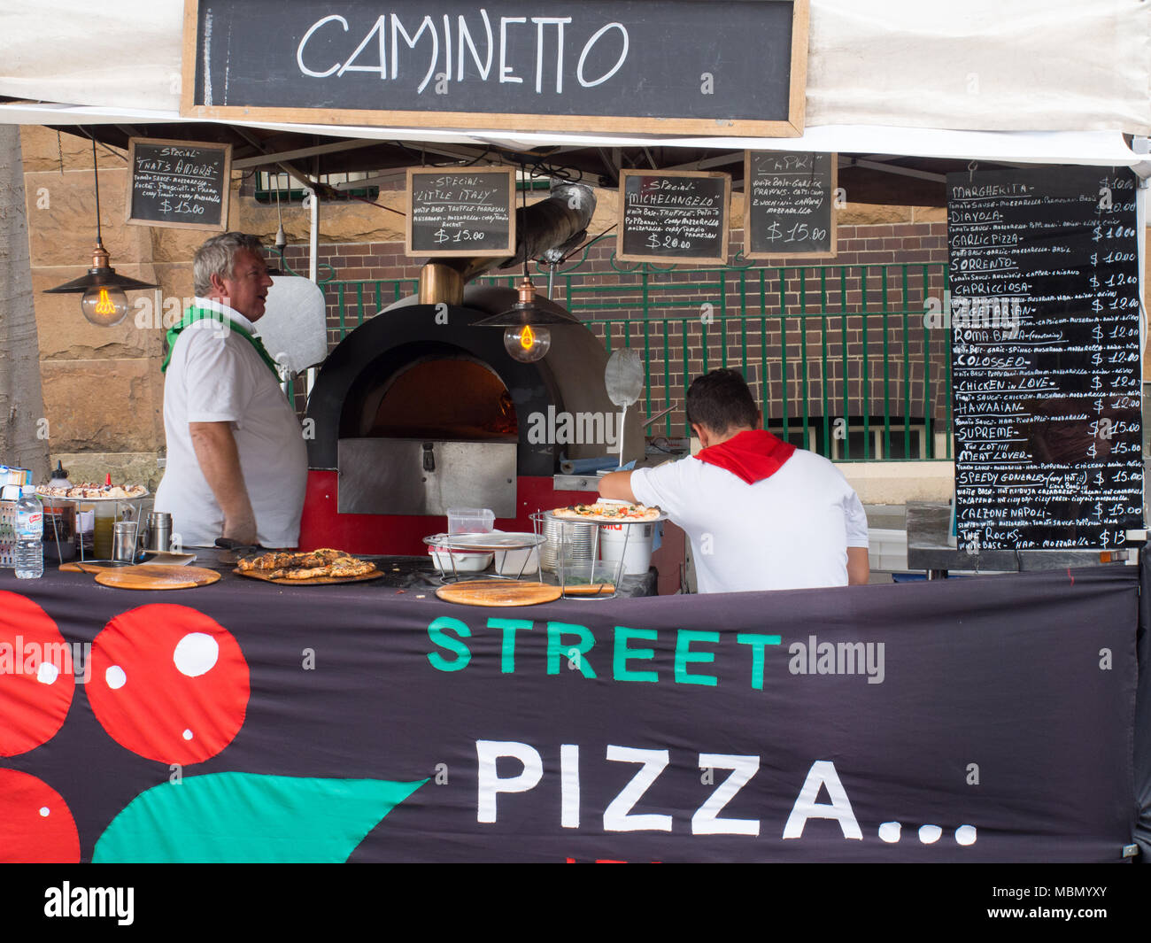 Street pizza stall hi-res stock photography and images - Alamy