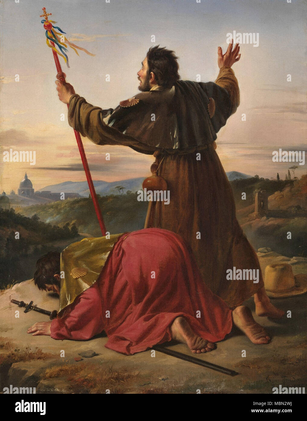 Pilgrims in rome in art hi-res stock photography and images - Alamy