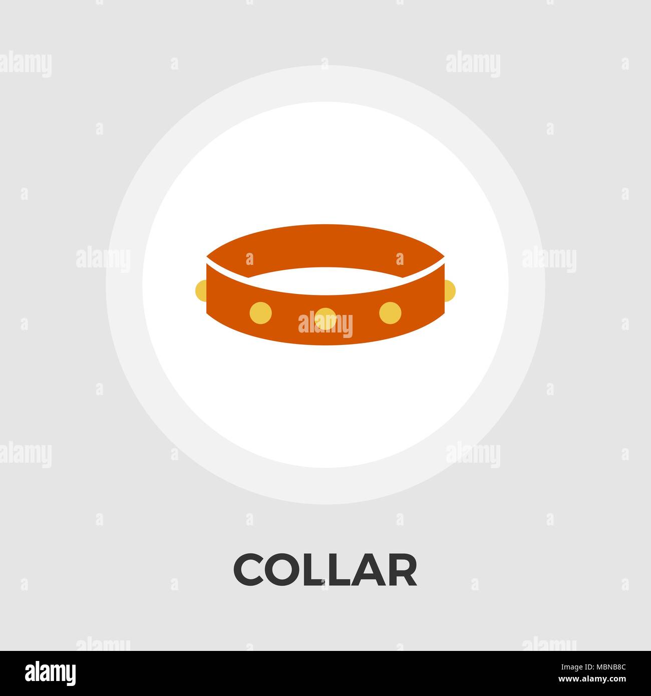 Collar icon vector. Flat icon isolated on the white background ...