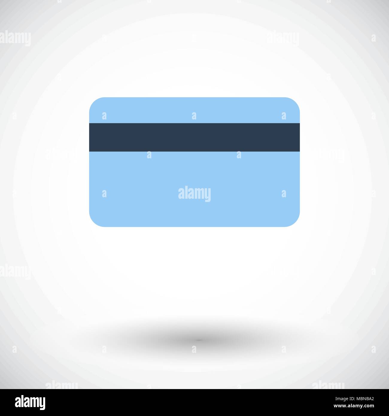 Credit card. Single flat icon on white background. Vector illustration ...