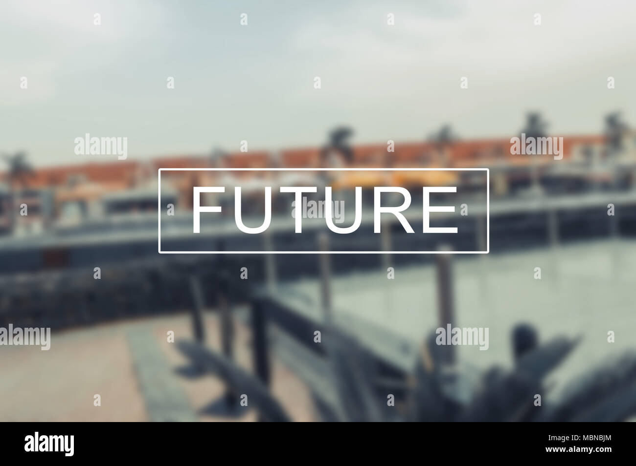 future word with blurring background Stock Photo - Alamy
