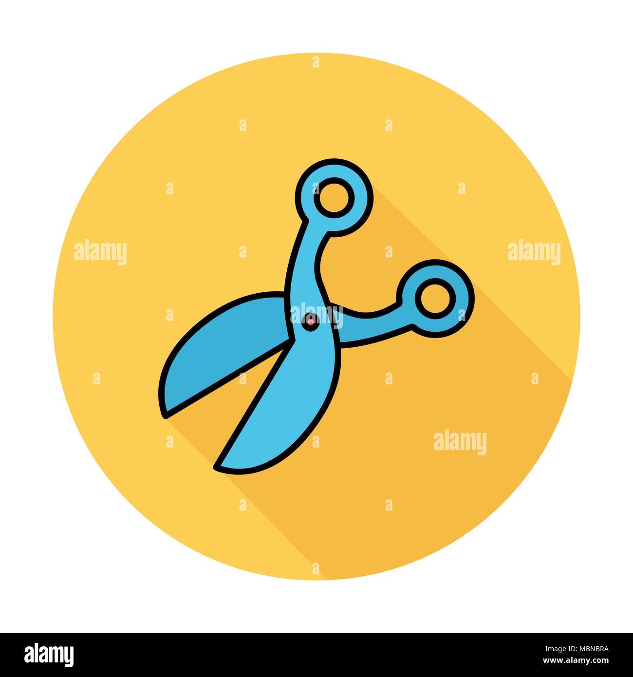 Scissors Icon Vector. Flat icon isolated on the white background ...