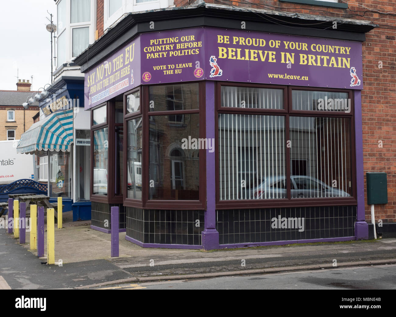 Office of UKIP political party in Bridlington, East Ridings of ...