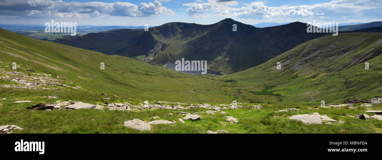 View over the Kentmere Reservoir, Lake District National Park, Cumbria ...