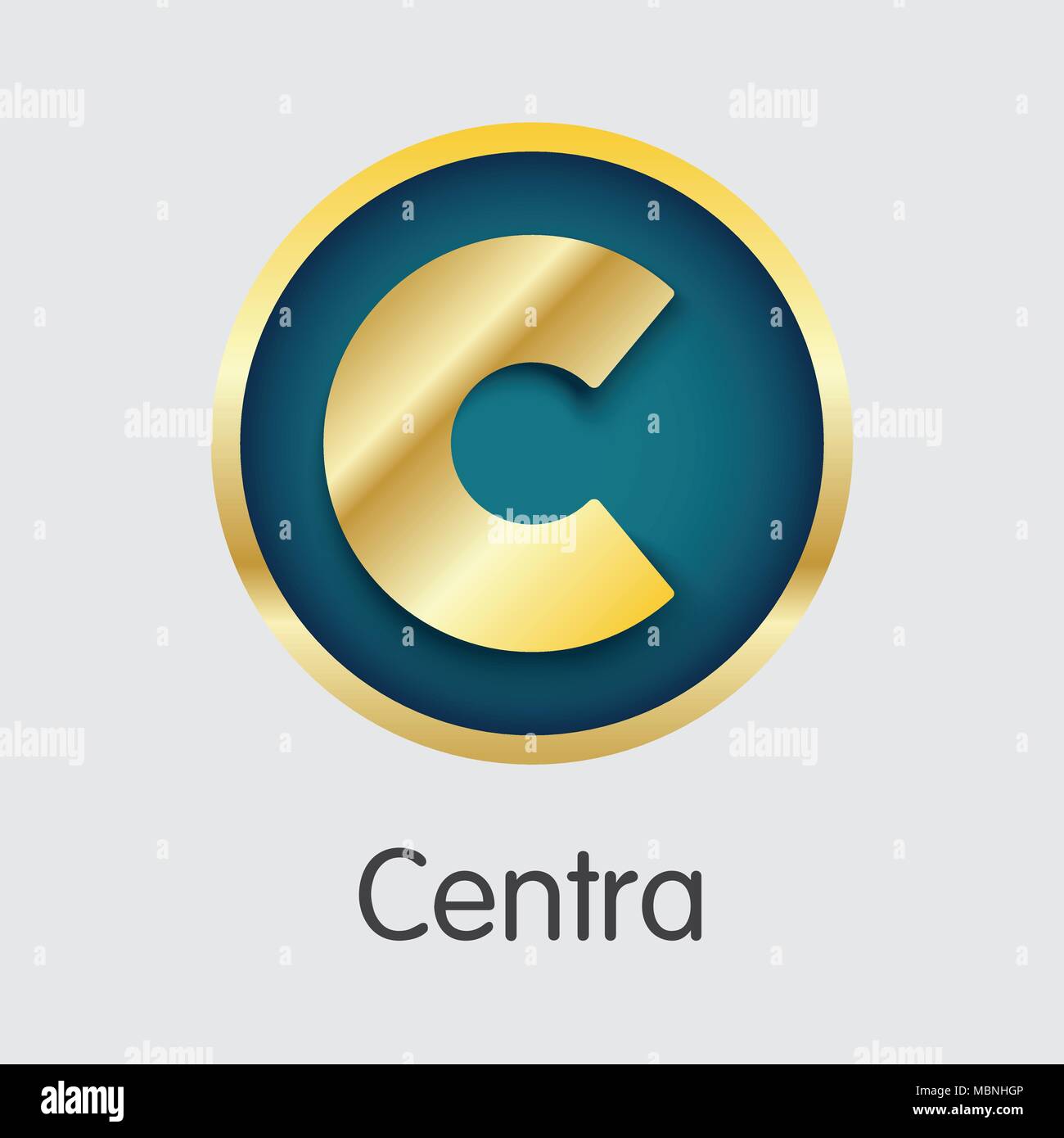 Centra Digital Currency. Vector CTR Icon Stock Vector Image & Art - Alamy
