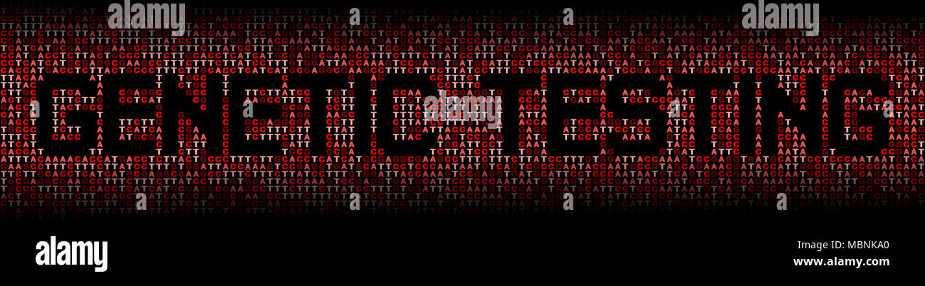 Genetic Testing text on DNA genetic code background illustration Stock ...