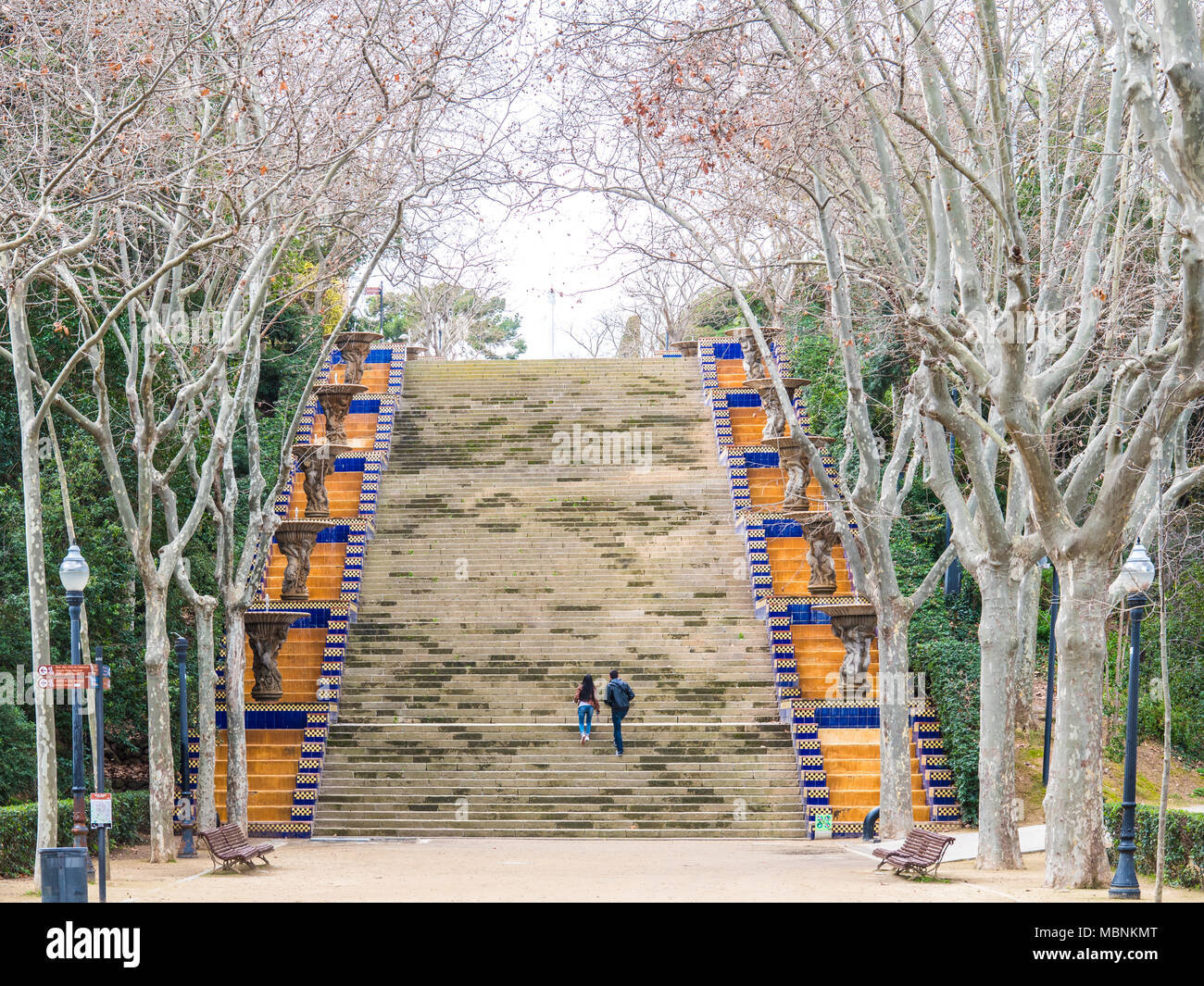 Montjuich mountain and the city hi-res stock photography and images - Alamy
