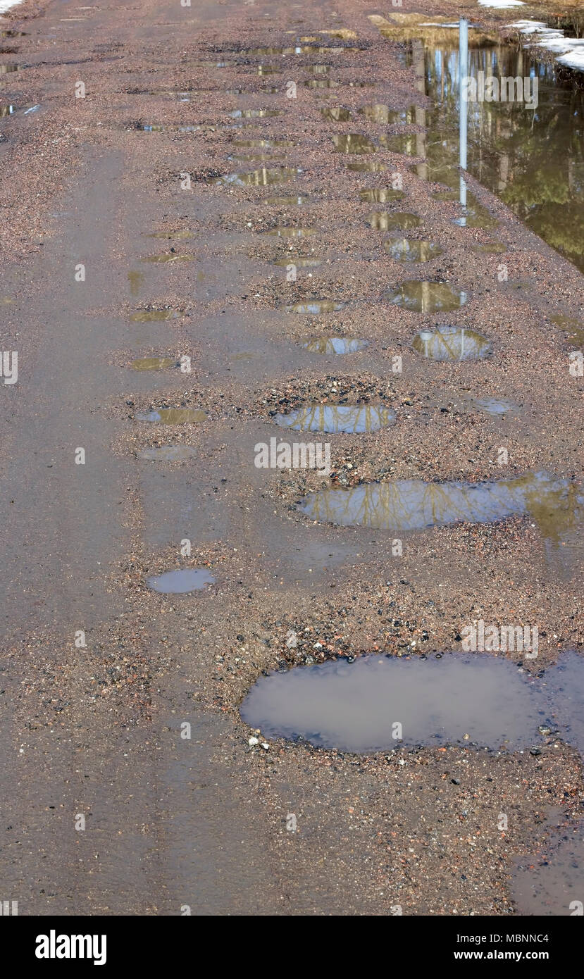 Wet dirt road hi-res stock photography and images - Alamy