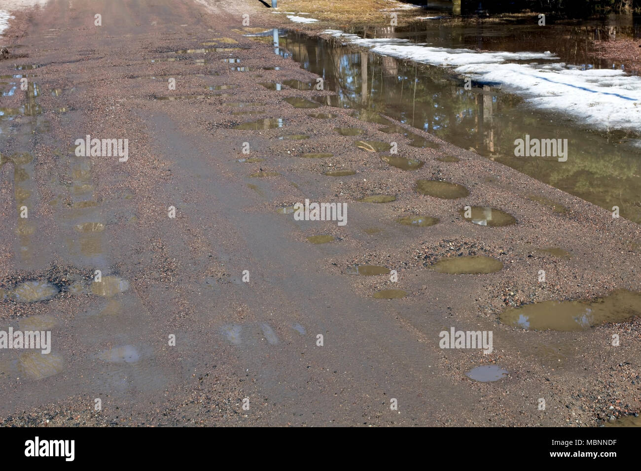 Wet dirt road hi-res stock photography and images - Alamy