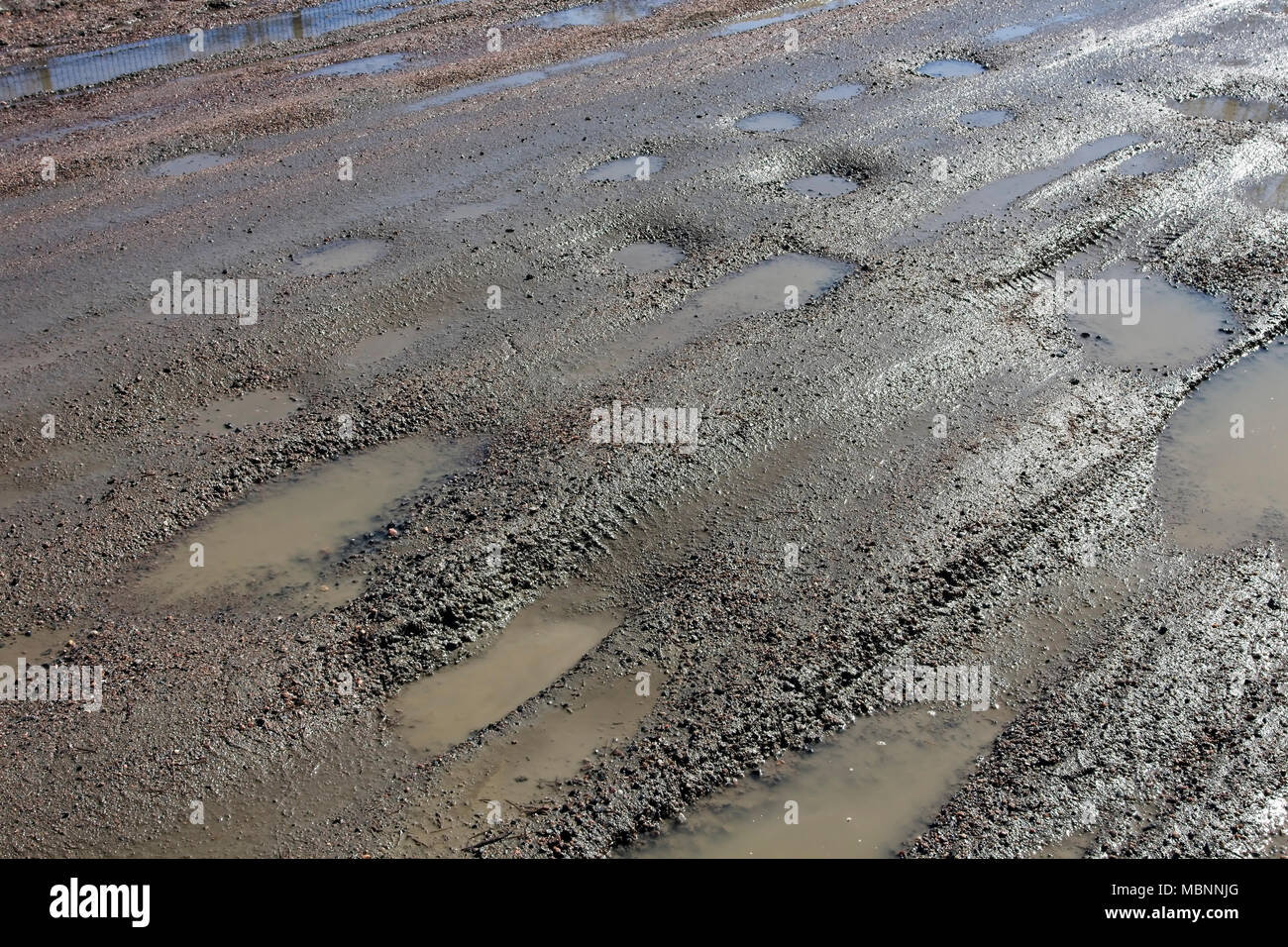 Wet dirt road hi-res stock photography and images - Alamy