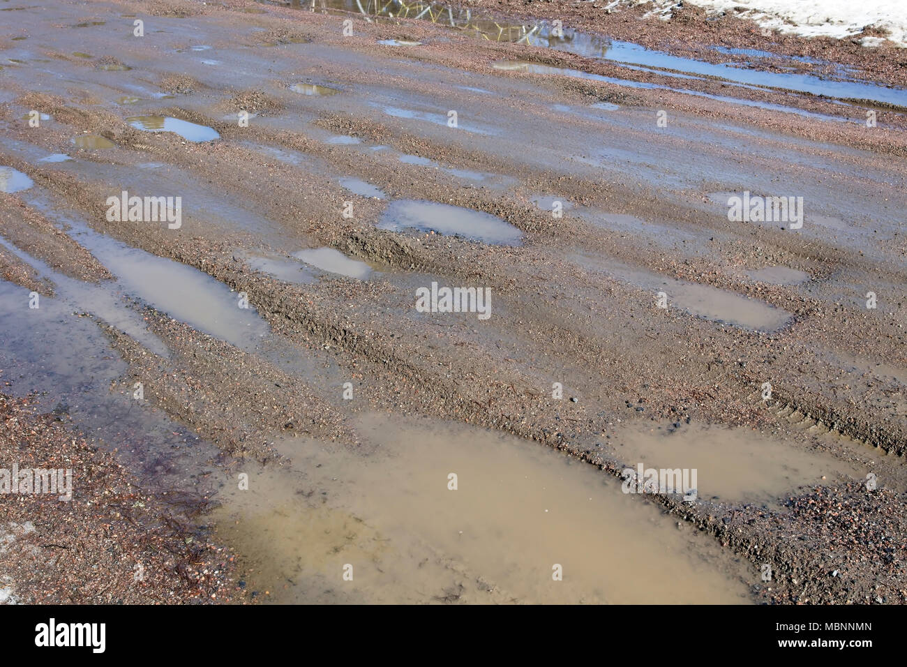Wet dirt road hi-res stock photography and images - Alamy