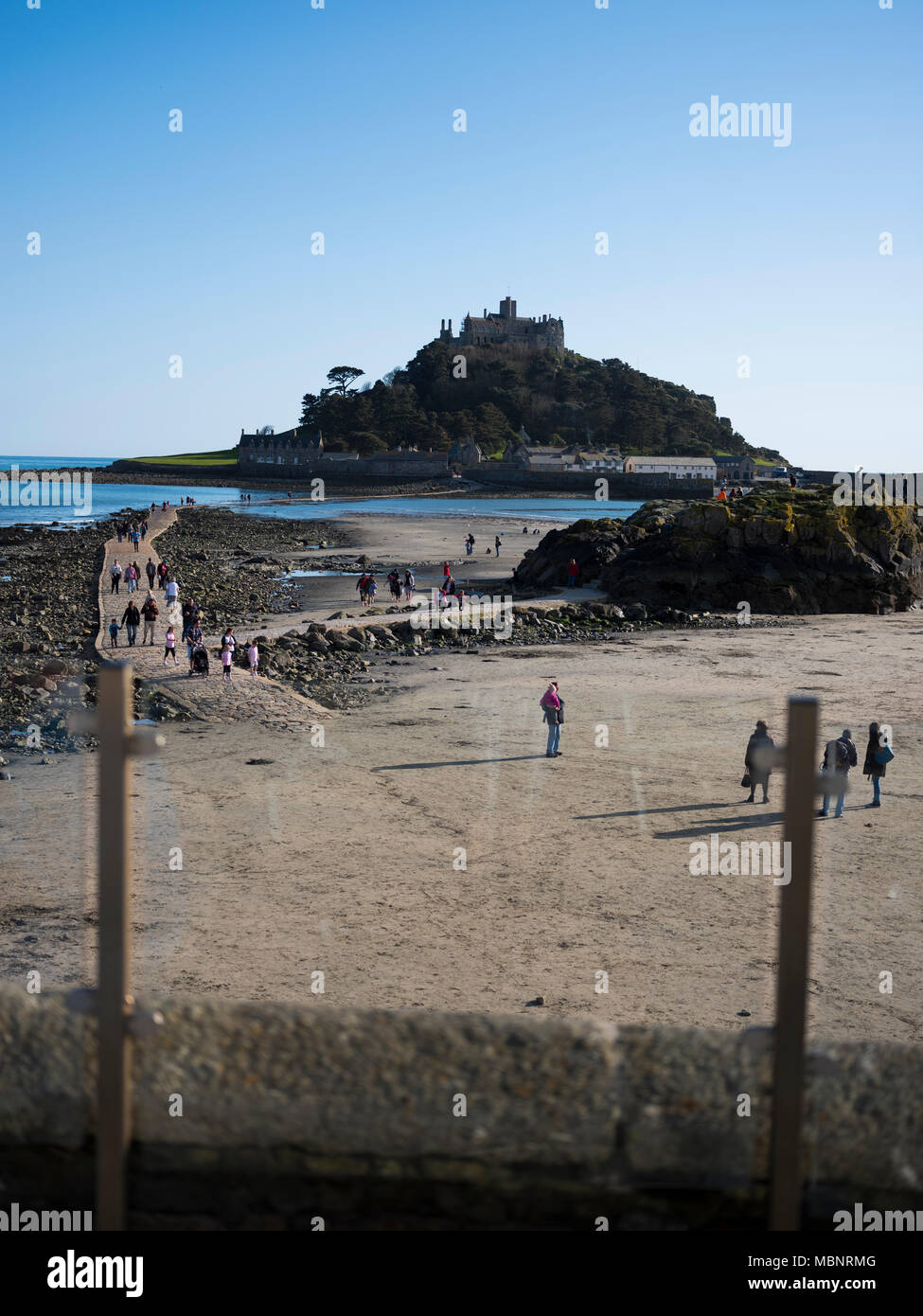 The beach at Marazion, Cornwall Stock Photo - Alamy