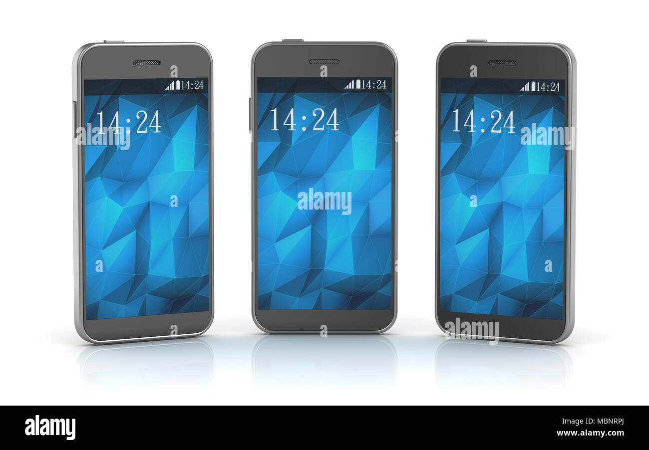 Mobile Phone with Background , This is a 3d rendered computer generated ...