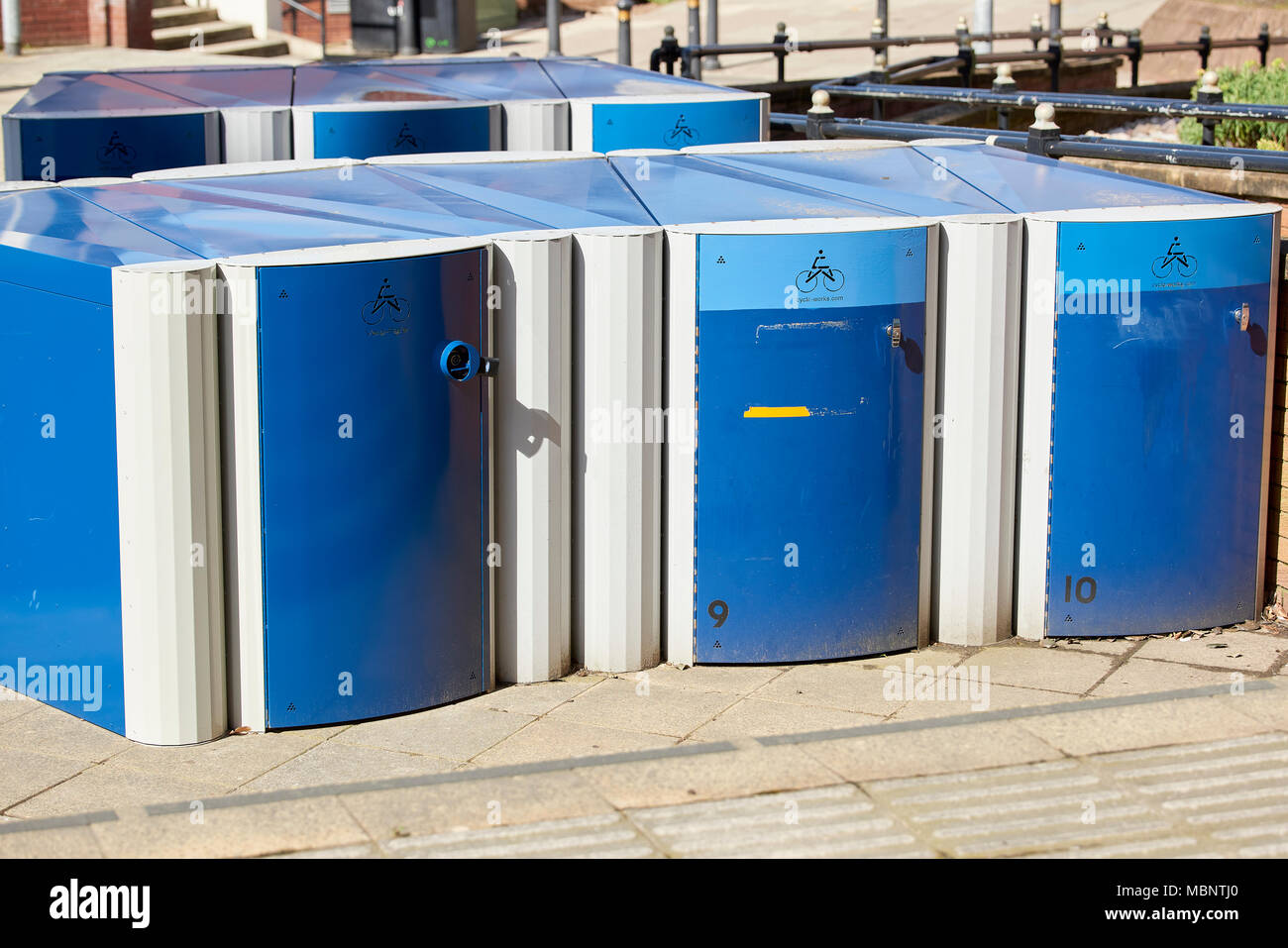 Secure cycle lockers hi-res stock photography and images - Alamy