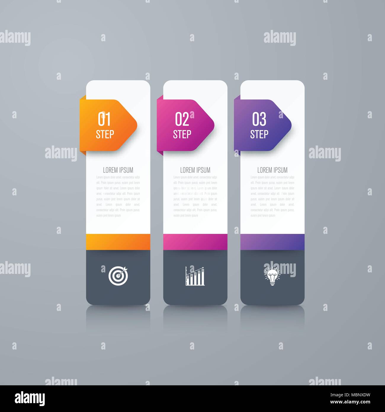 Vector illustration infographics 3 options Stock Vector Image & Art - Alamy