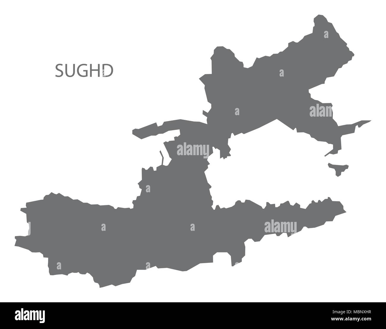 Sughd vector map hi-res stock photography and images - Alamy