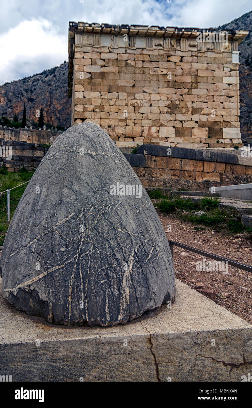 Delphi, Phocis / Greece. The Navel of the World - The Sacred Omphalos ...