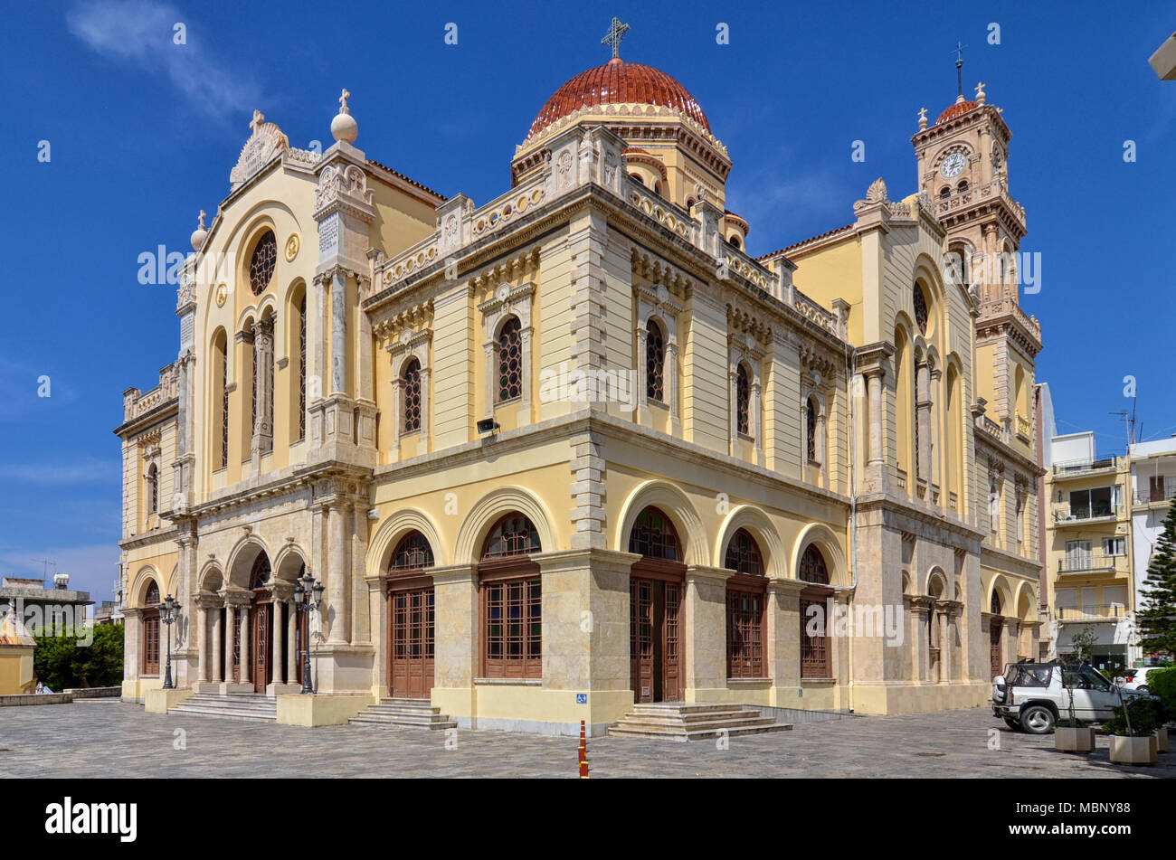 Heraklion, Crete / Greece: The Agios Minas Cathedral is a Greek ...