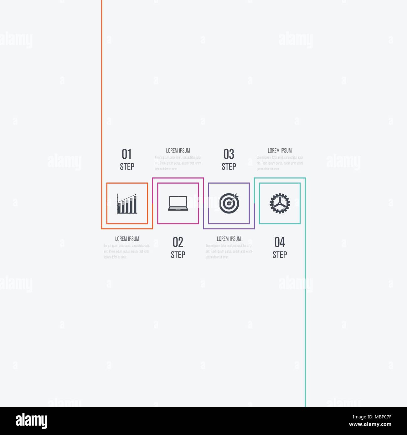 Vector illustration infographics 4 options Stock Vector Image & Art - Alamy