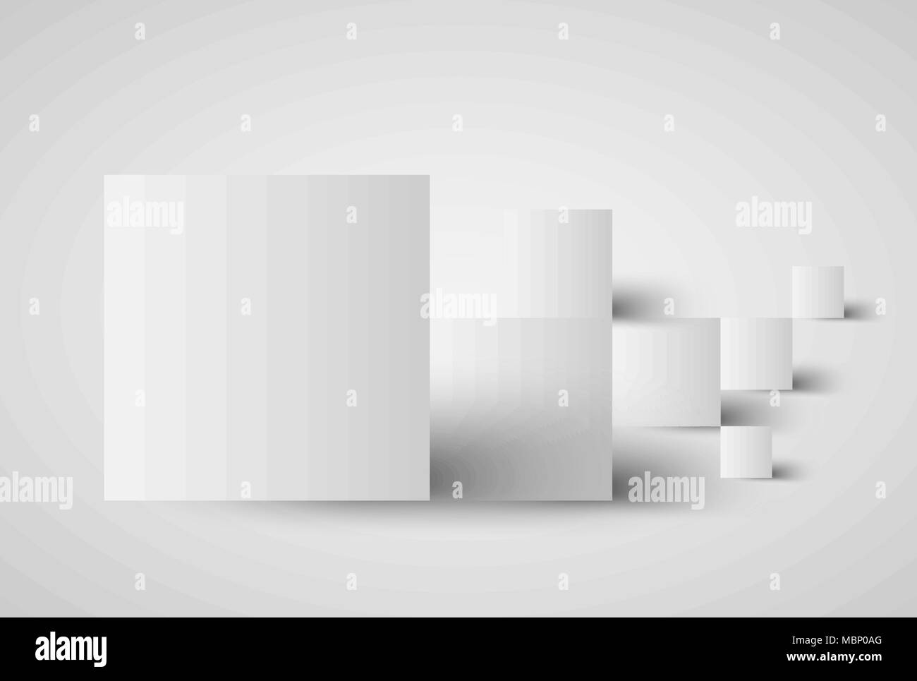 abstract background with square banners and shadows, design template ...