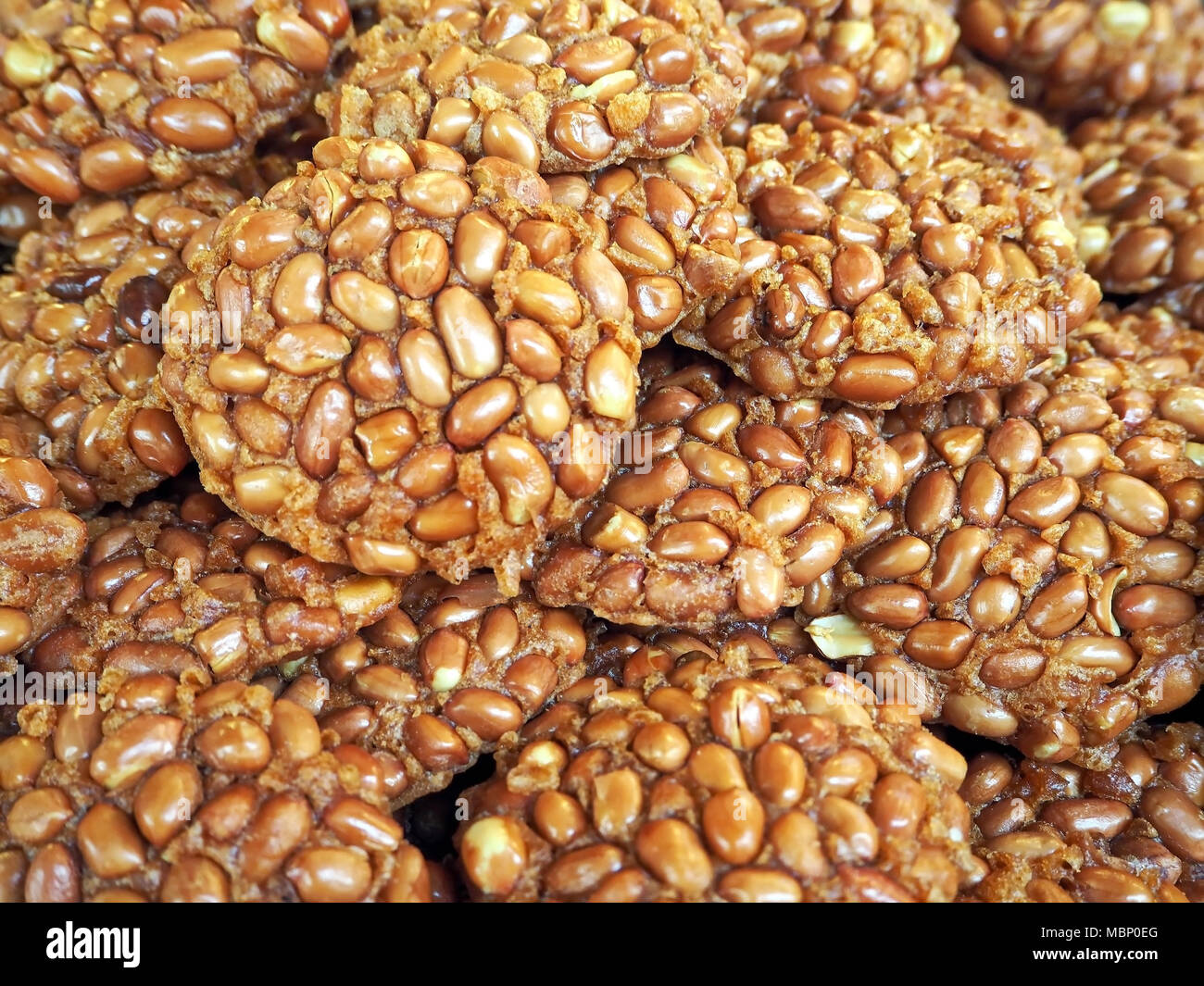 Delicious Crispy Bite - Peanut Cookies Stock Photo - Alamy