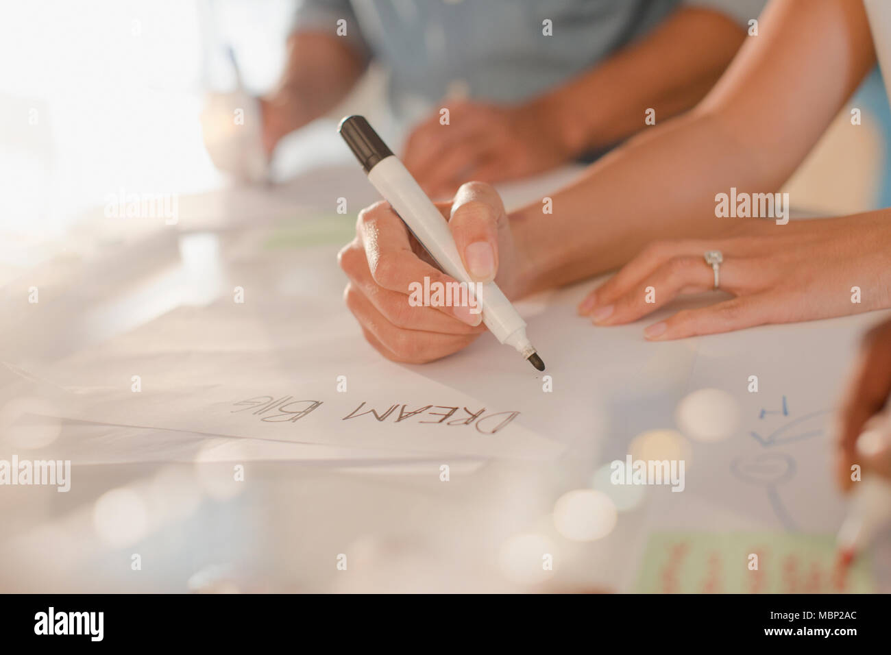 Poster writing hi-res stock photography and images - Alamy