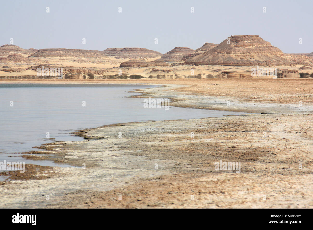 Deadly Salt Lake near the Libyan Border Stock Photo - Alamy