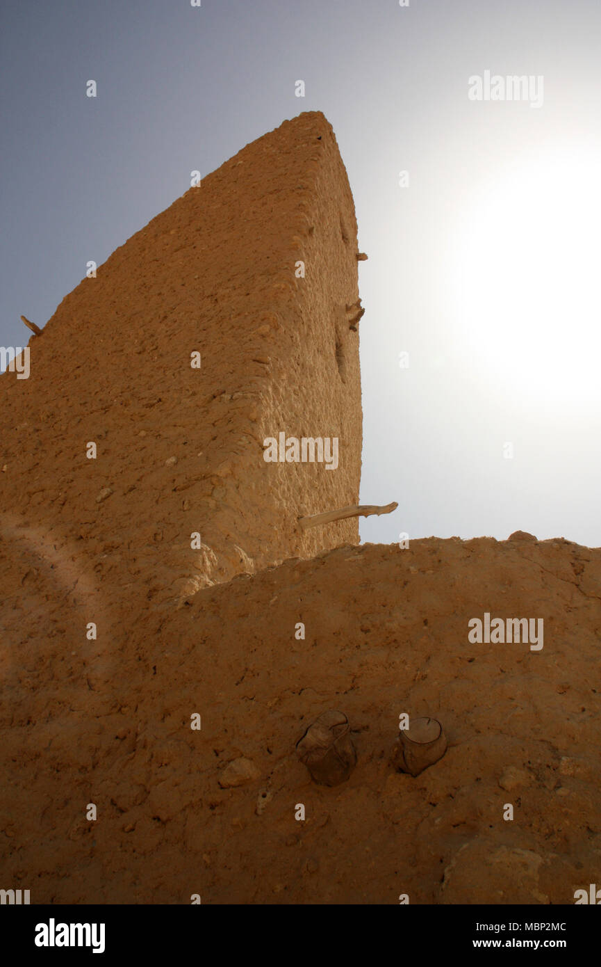 Temple of the Oracle of Ammon to Gebel el-Dakrour in Siwa Stock Photo ...
