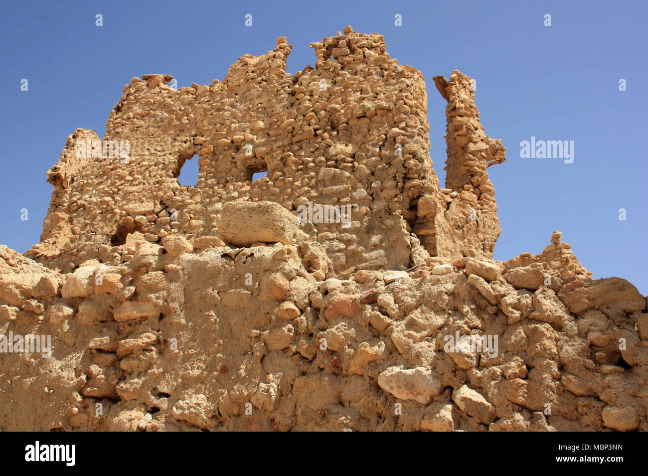 Temple of the Oracle of Ammon to Gebel el-Dakrour in Siwa Stock Photo ...