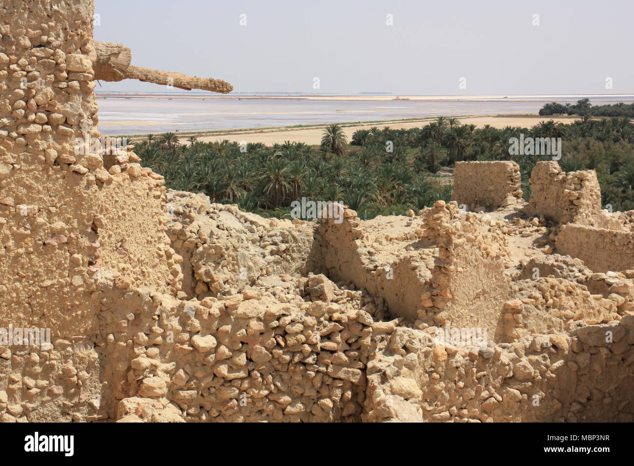 View on Siwa Oasis, it’s Date Palms Plantation and the Salt Lake from ...