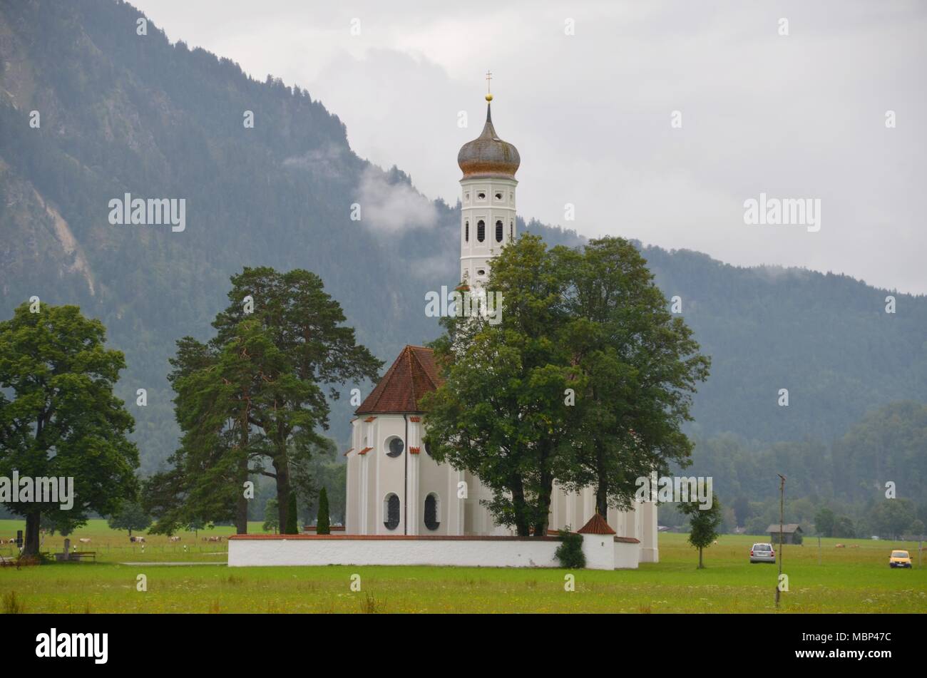 View of st coloman church hi-res stock photography and images - Alamy