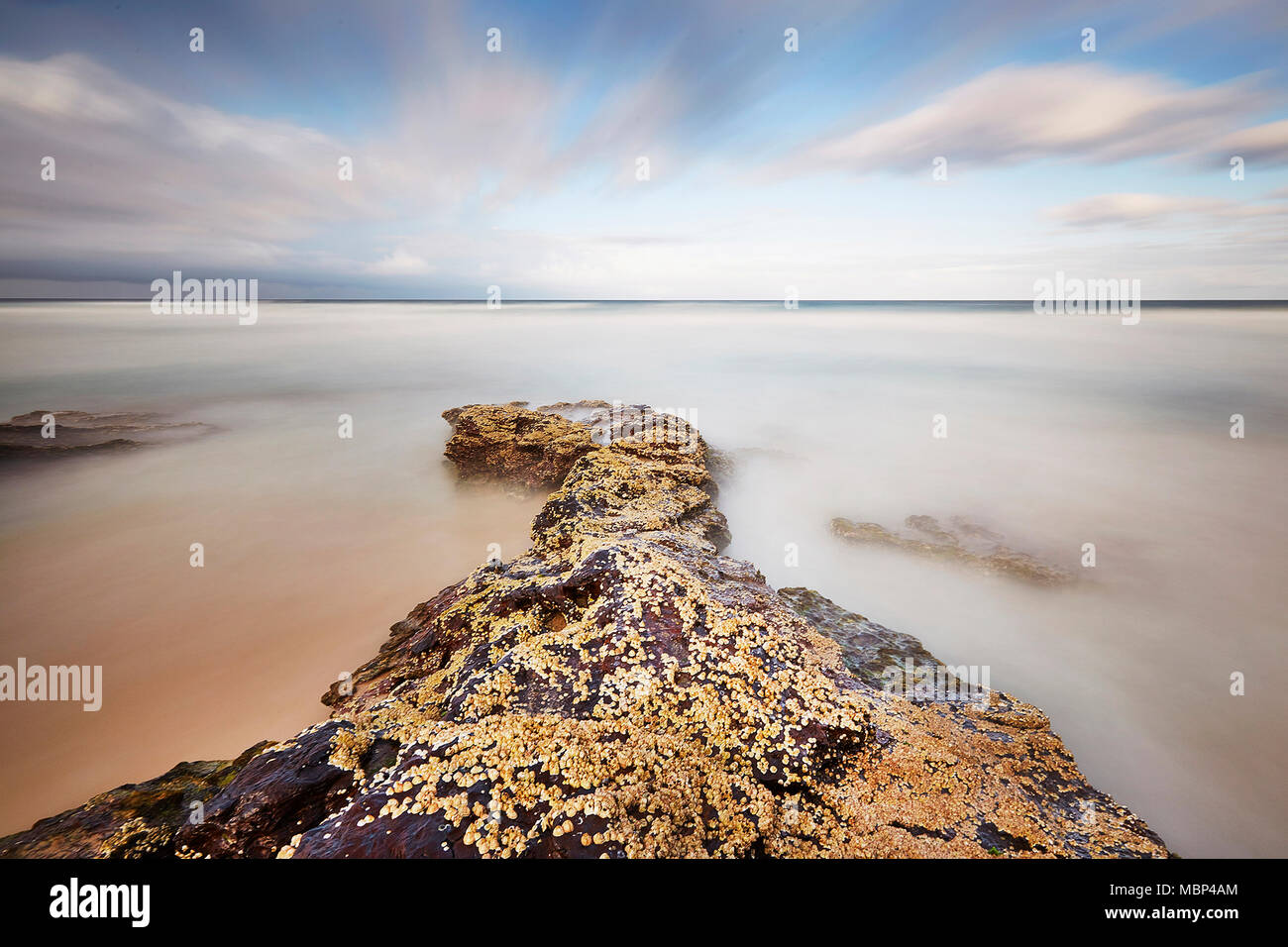 Long exposure seascape at Point Arkwright, Coolum Beach, Queensland ...