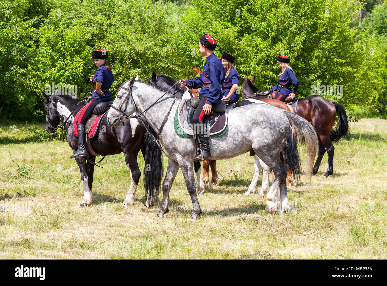 Cossacks on horses hi-res stock photography and images - Alamy