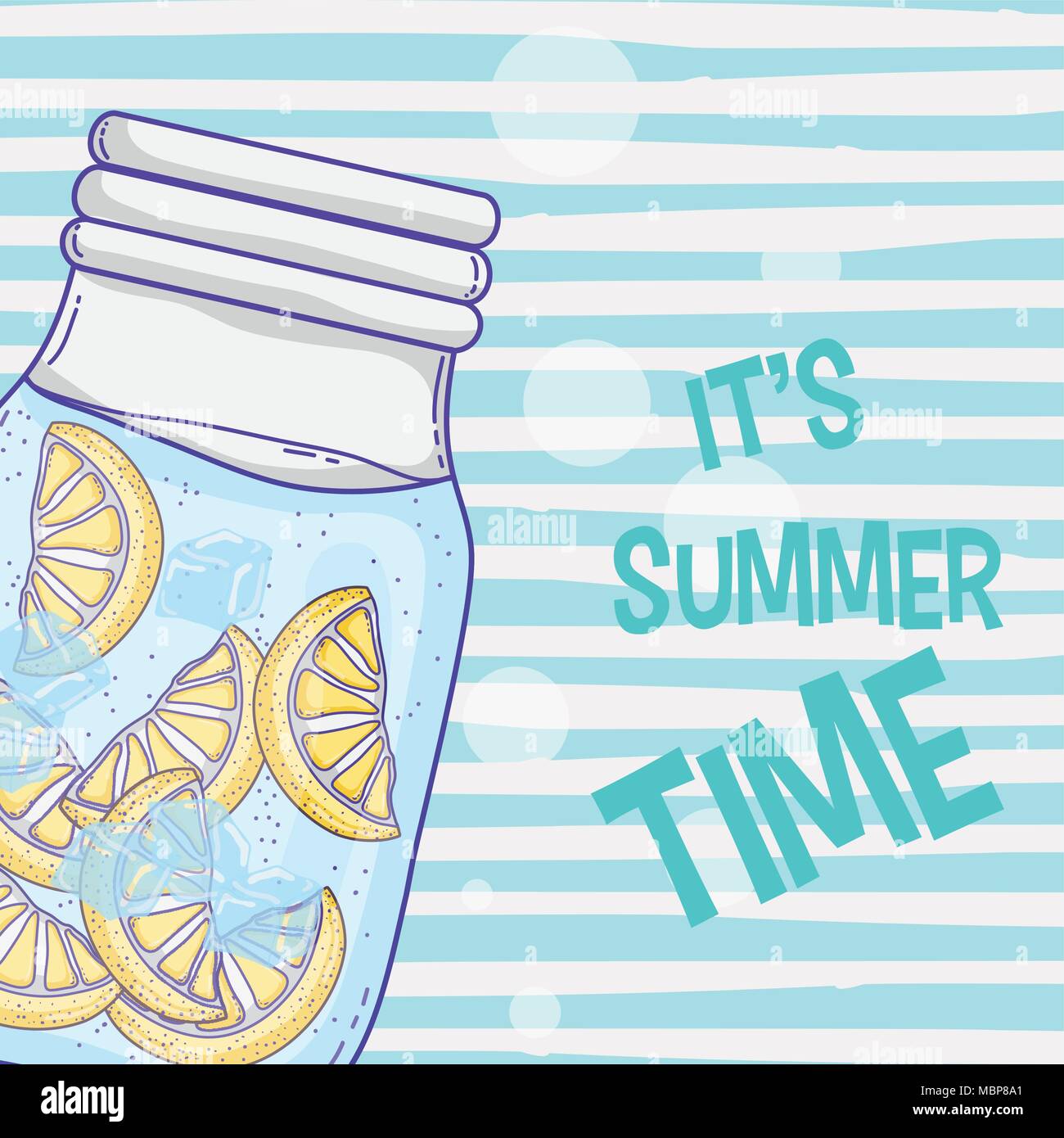 Summer time juice cartoon Stock Vector Image & Art - Alamy