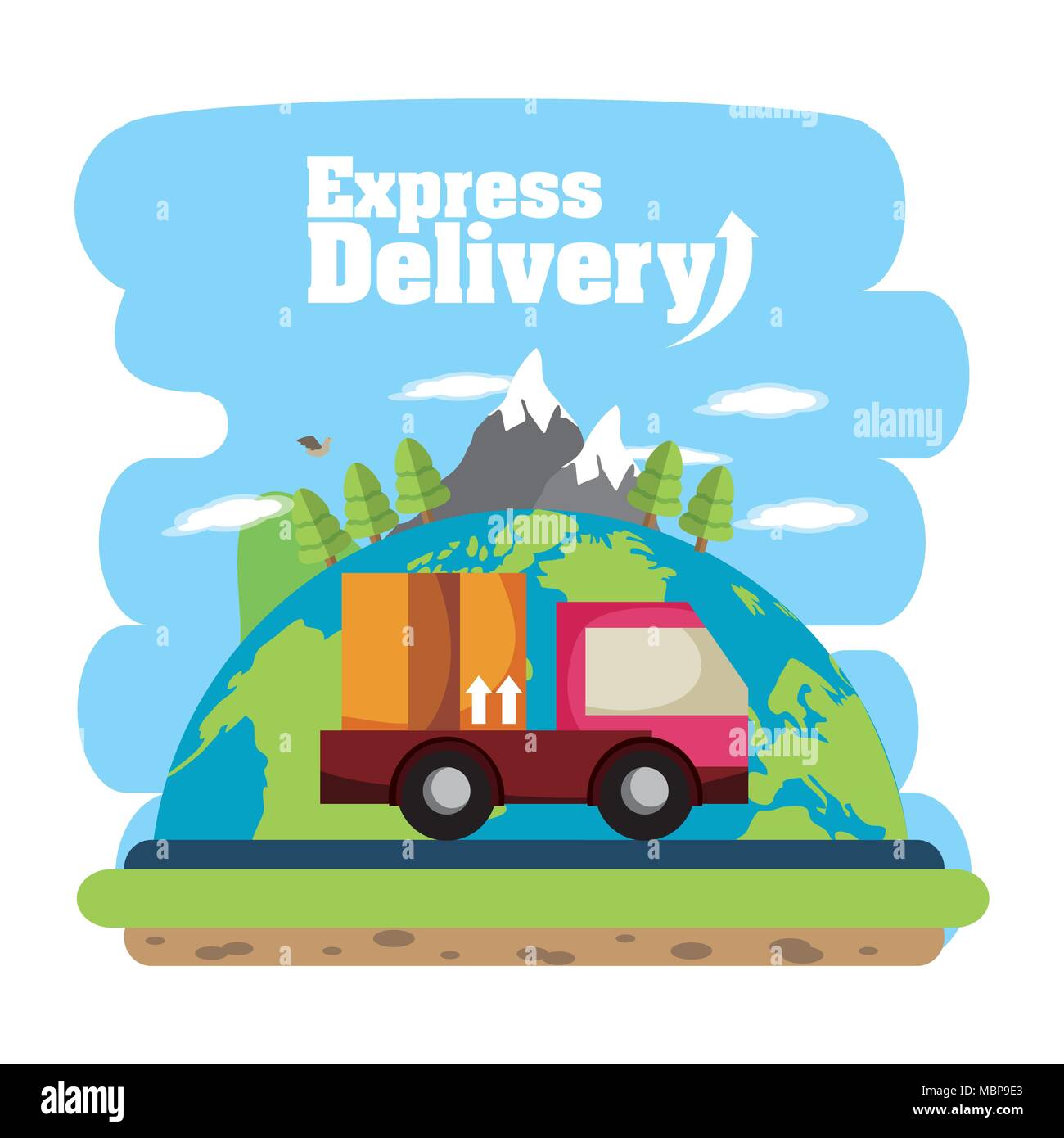 Express delivery service Stock Vector Image & Art - Alamy