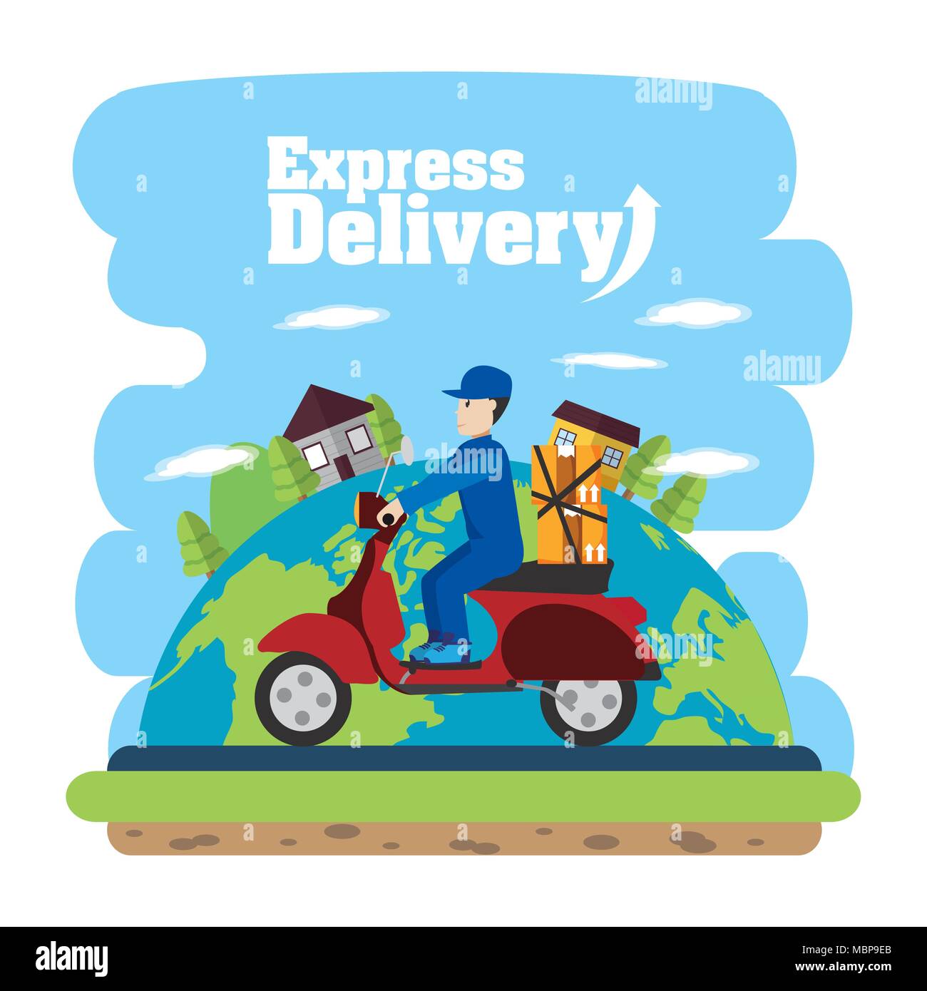 Express delivery service Stock Vector Image & Art - Alamy