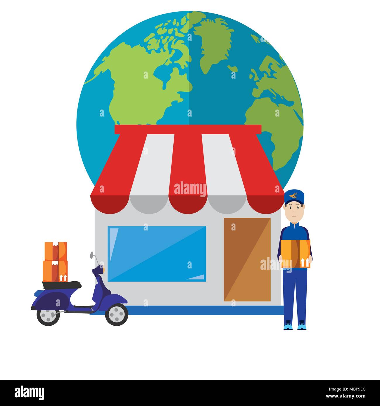 Express delivery cartoon Stock Vector Image & Art - Alamy