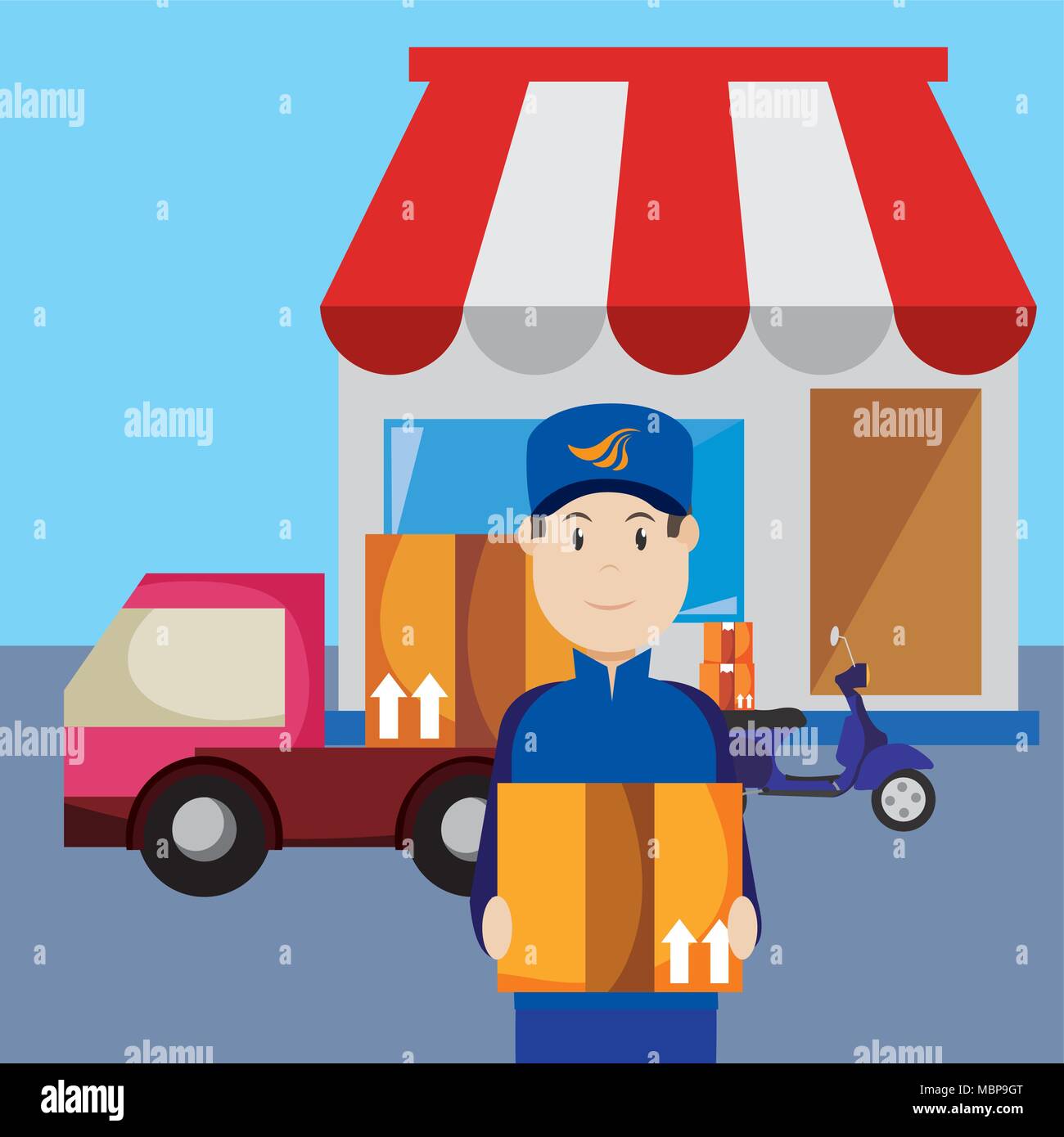 Express delivery cartoon Stock Vector Image & Art - Alamy