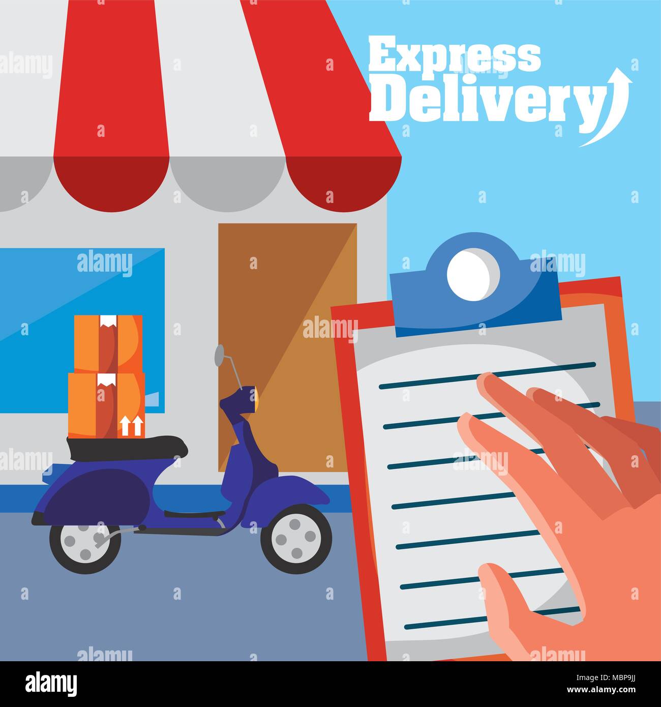 Express delivery service Stock Vector Image & Art - Alamy