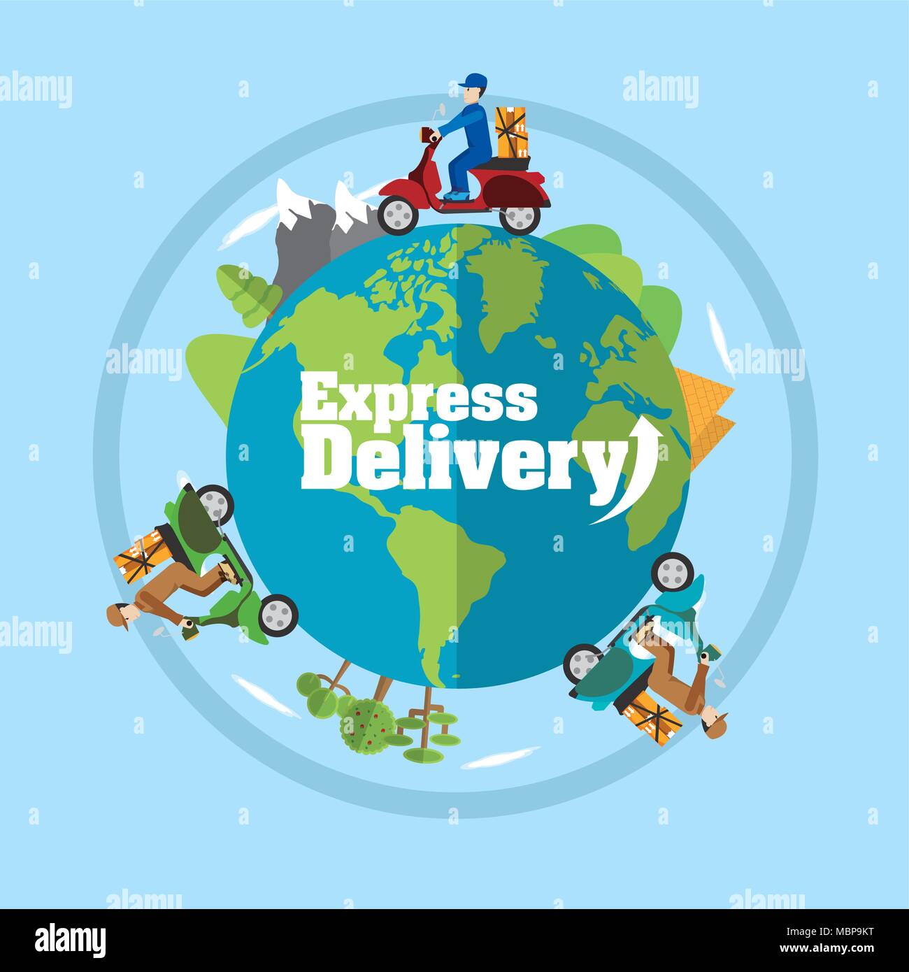 Express delivery service Stock Vector Image & Art - Alamy