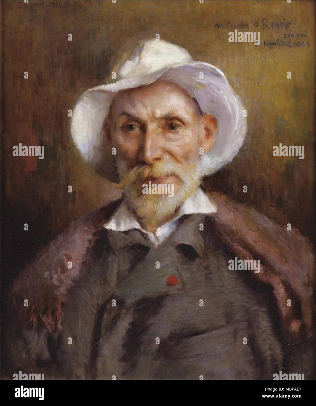 Hippolyte-Lucas Marie FELIX - Portrait De Renoir Stock Photo - Alamy