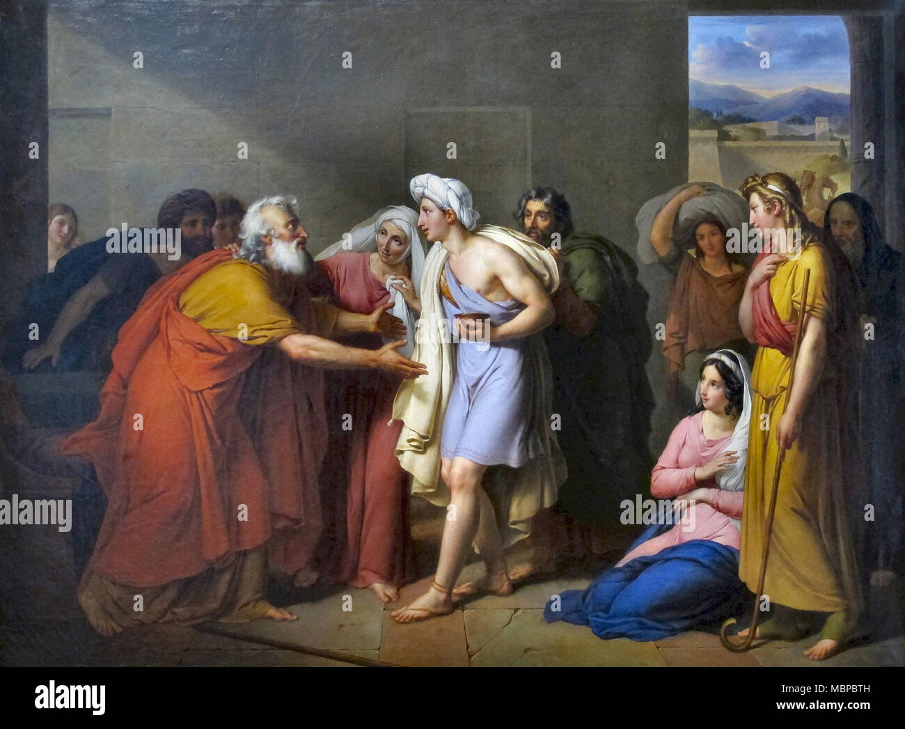 Lancrenon Joseph Ferdinand - Tobie Rendant La Vue à Son Père Stock ...