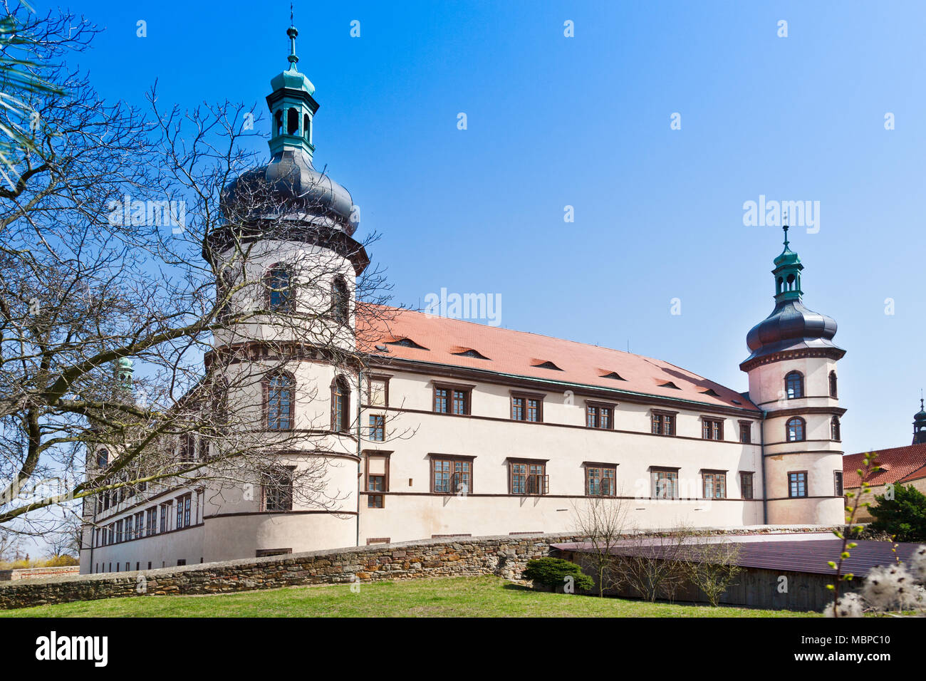 renaissance castle in Kostelec nad Cernymi lesy, Central Bohemia, Czech ...