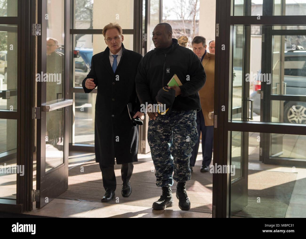 Under Secretary of the Navy, Thomas B. Modly, toured Building 62 during ...