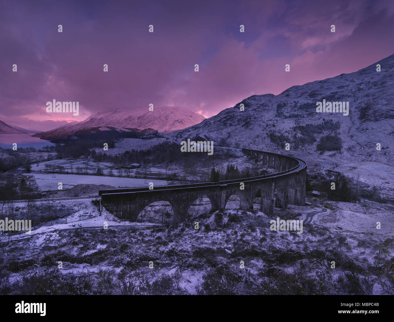 Glenfinnan viaduct winter hi-res stock photography and images - Alamy