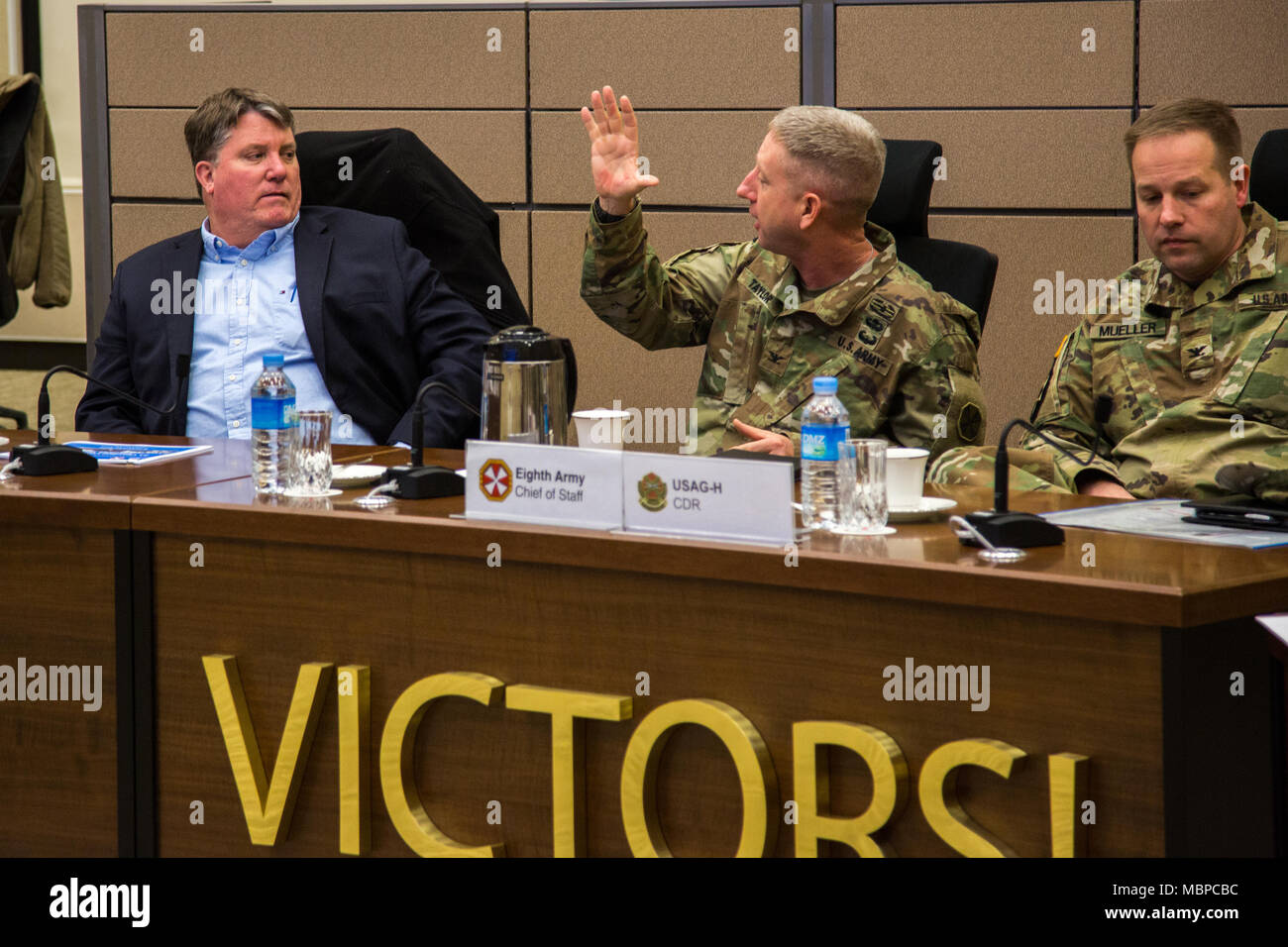 U.S. Army Col. Chris Taylor, Eighth Army Chief of Staff, discusses ...