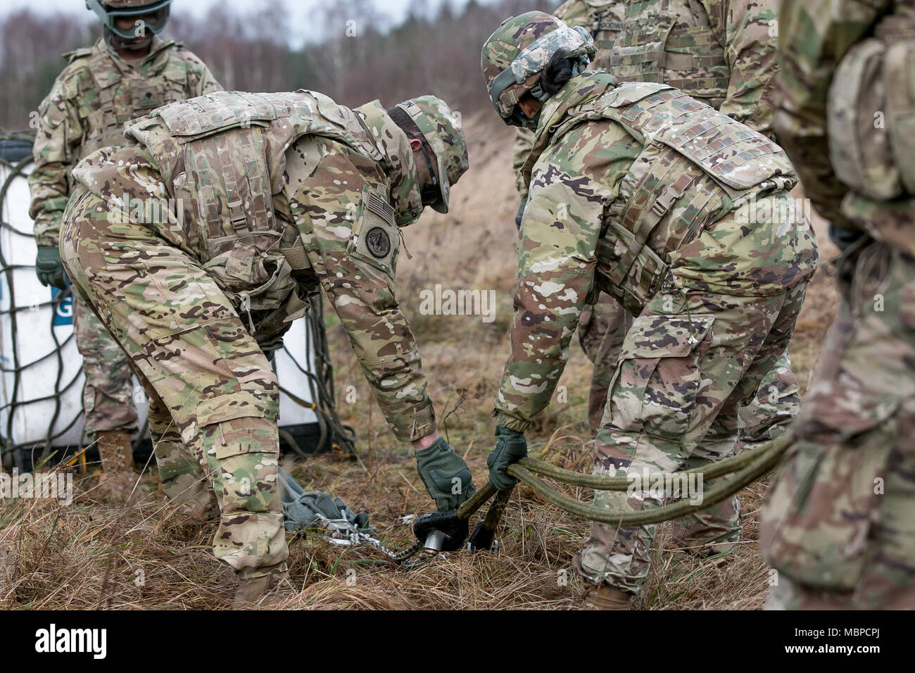 Soldiers from 299th Brigade Support Battalion, 2nd Brigade Combat Team ...