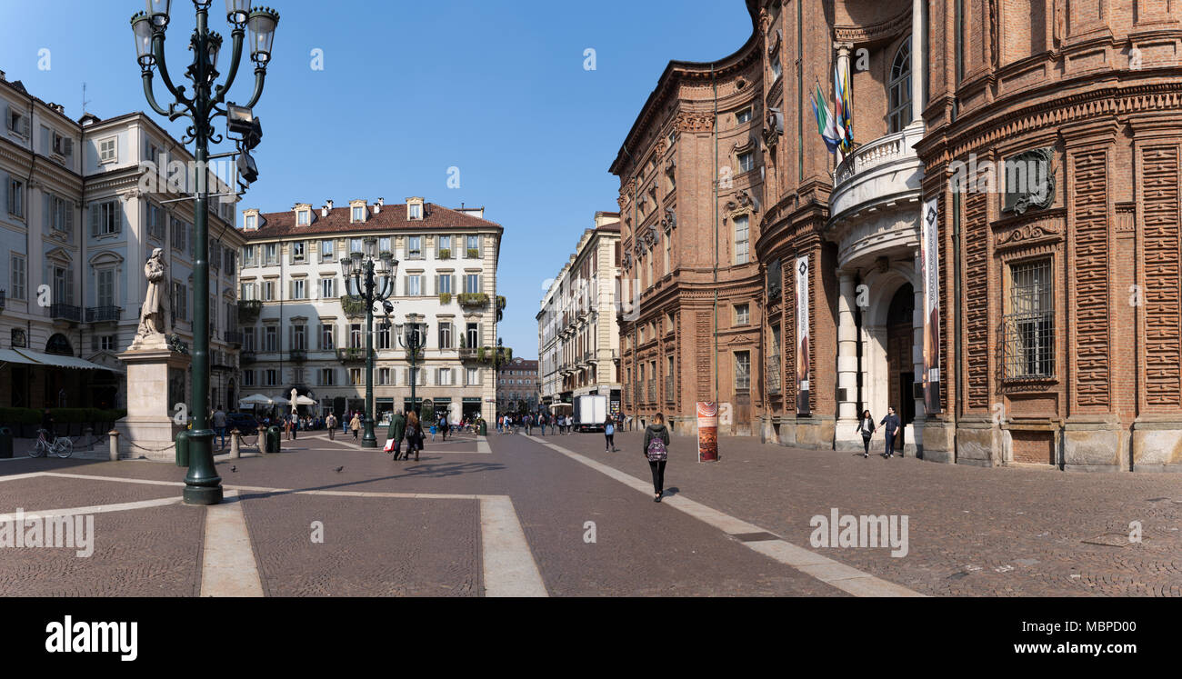 A historical building in the centre of Turin famous for its rounded ...