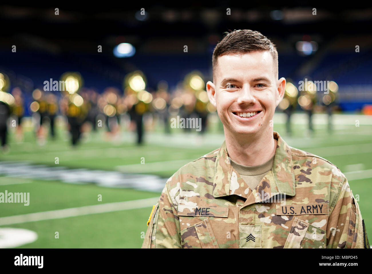 SAN ANTONIO, Texas - Sgt. Elliot Mee, A bandsman in the 392nd Army Band ...