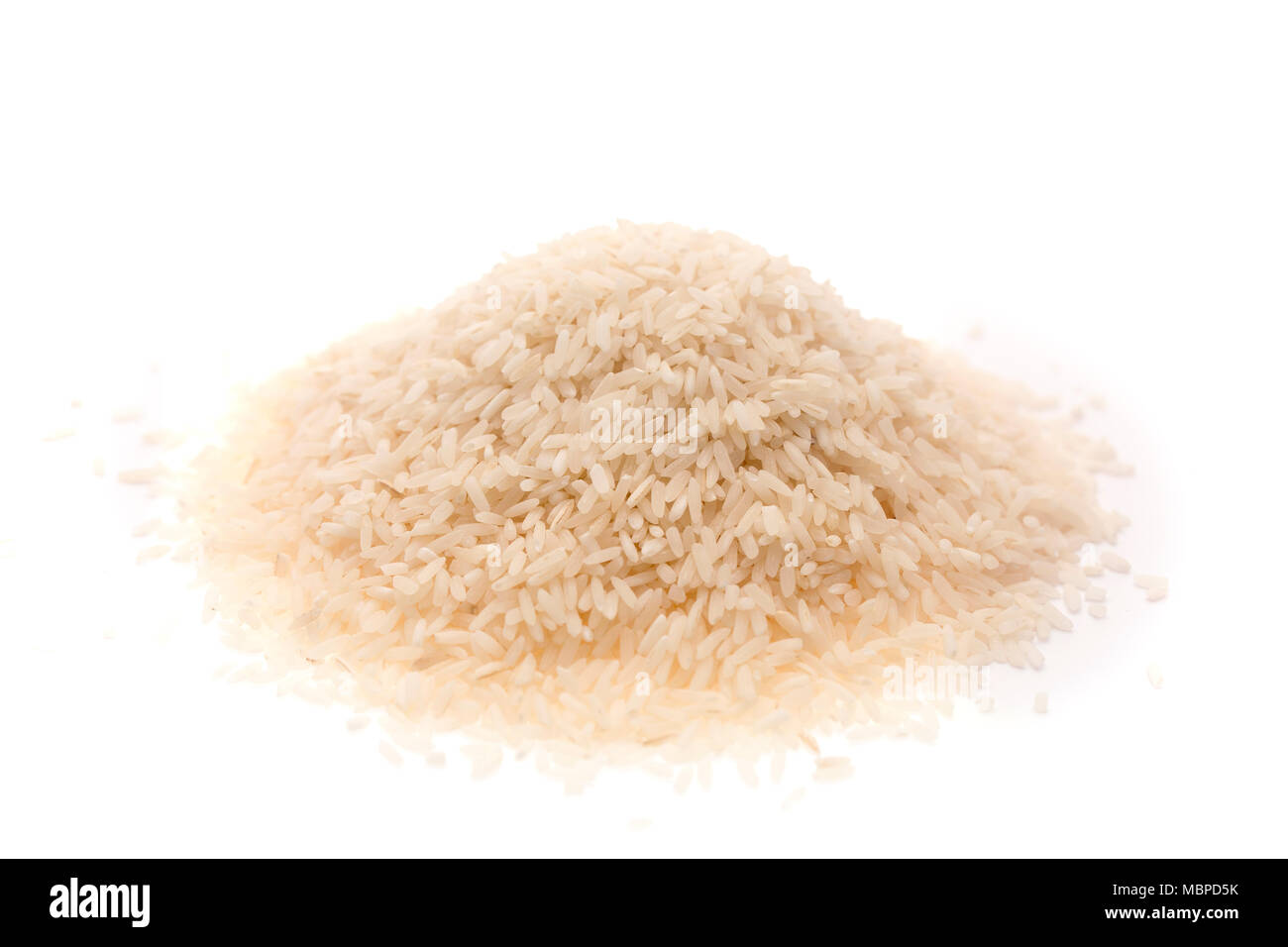 White Rice on a White Background Stock Photo - Alamy